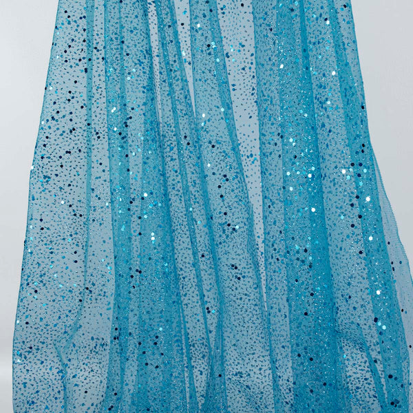 TUL LAMINADO AZUL TURCO – Marijoa Tejidos